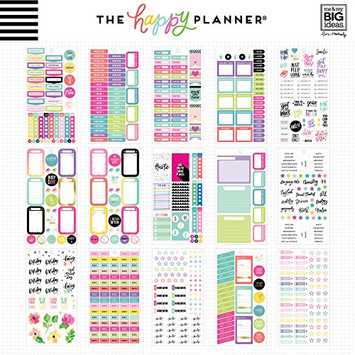 me & my BIG ideas Sticker Value Pack for Classic Planner - The Happy Planner Scrapbooking Supplies - Student Theme - Multi-Color - Great for Projects & Albums - 30 Sheets, 1302 Stickers Total