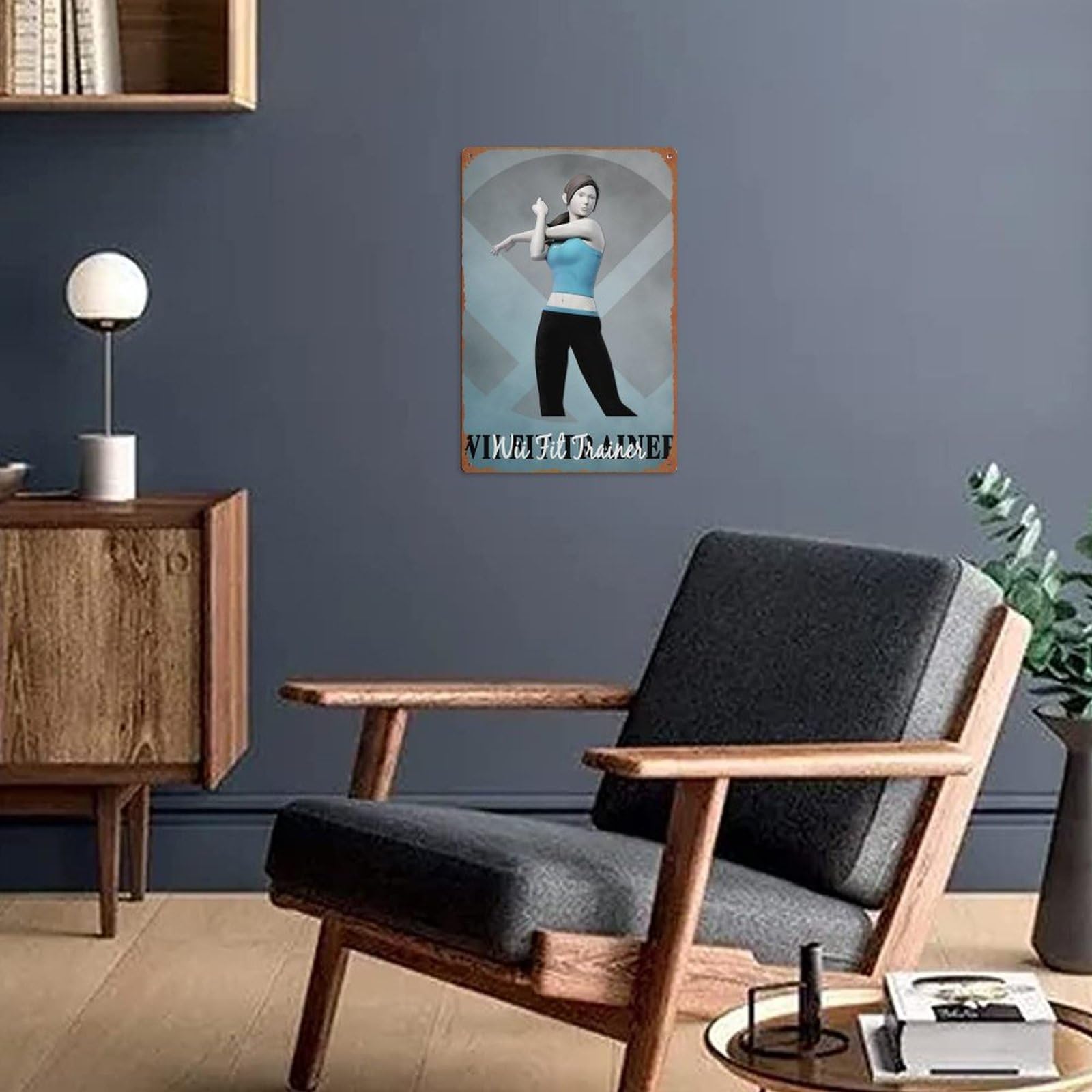 Wii Fit Trainer Game Poster Metal Sign Tin Metal Retro Wall Decor for Home,Street,Gate,Bars,Club