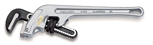 RIDGID 90107 E-910 Aluminum End Wrench, 10-inch Plumbing Wrench,Silver,Small