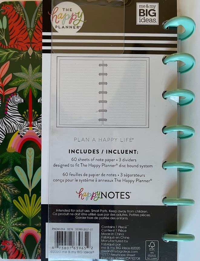 Me & My Big Ideas Happy Planner NOTEBK JNGLE, Jungle Vibes