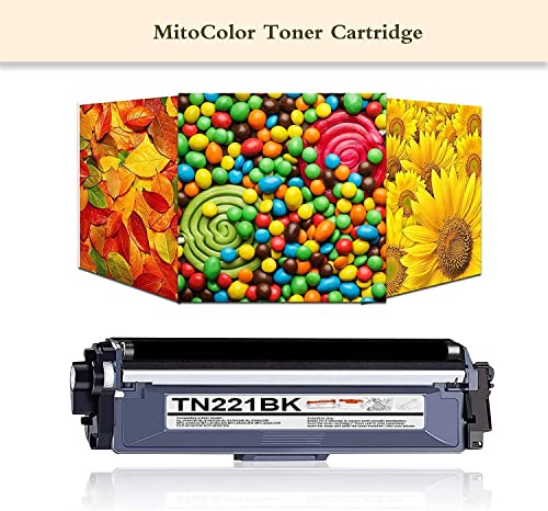 TN221 Toner Cartridges: 4-Pack TN-221 Compatible for TN221BK TN221C TN221M TN221Y Toner Replacement for Brother HL-3170CDW MFC-9130CW MFC-9330CDW MFC-9340CDW HL-3140CW HLL3170CDW Printer