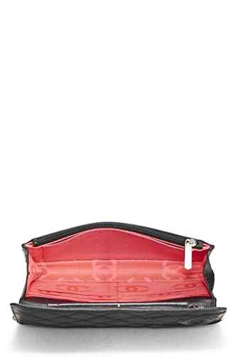 CHANEL, Pre-Loved Black Quilted Calfskin Cambon Wallet on Chain (WOC), Black