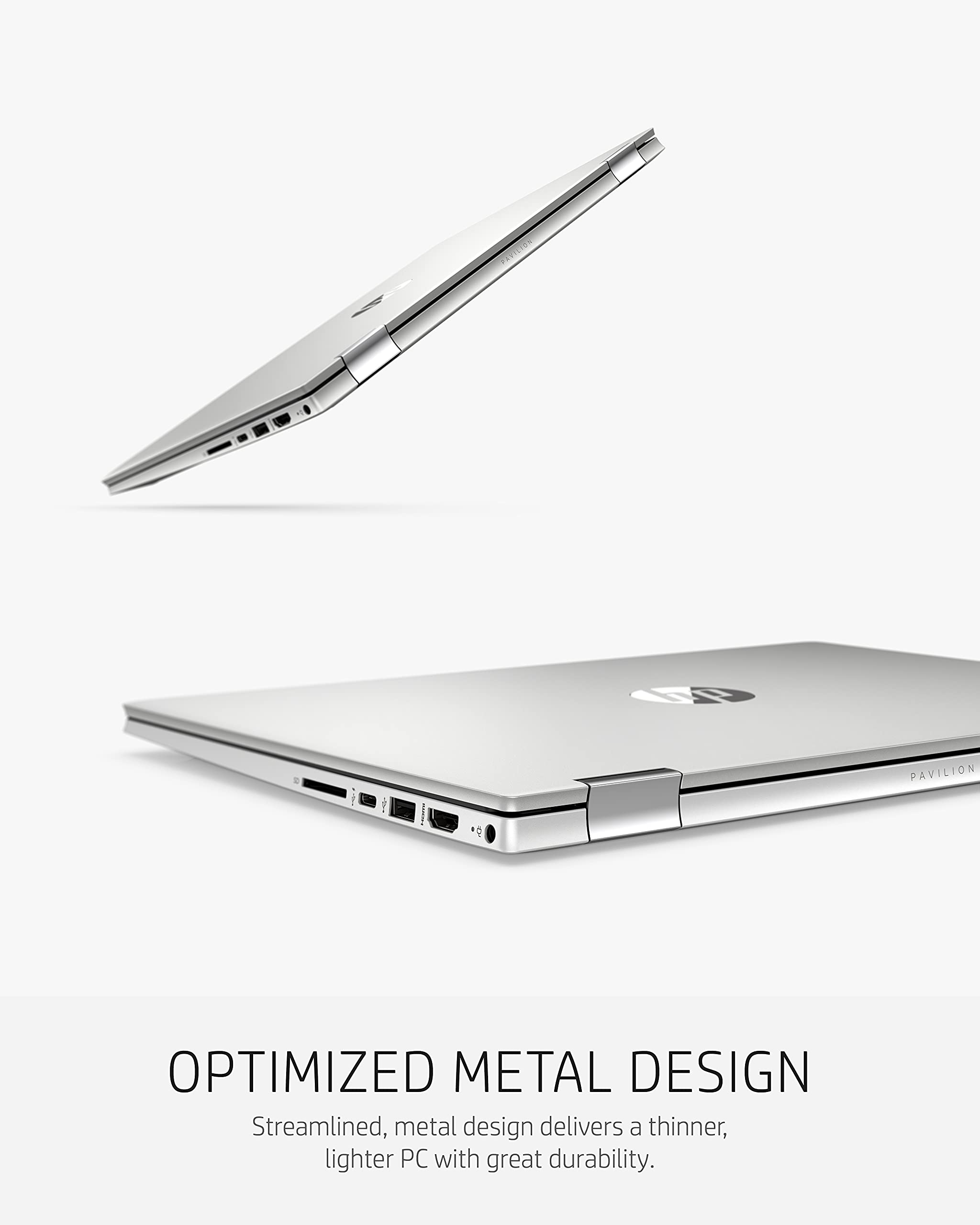 HP Pavilion x360 14β Touchscreen Laptop, 11th Gen Intel Core i5-1135G7, 8 GB RAM, 256 GB SSD Storage, Full HD IPS Display, Windows 10 Home OS, Long Battery Life, Work & Streaming (14-dw1024nr, 2021)