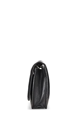 CHANEL, Pre-Loved Black Quilted Calfskin Cambon Wallet on Chain (WOC), Black