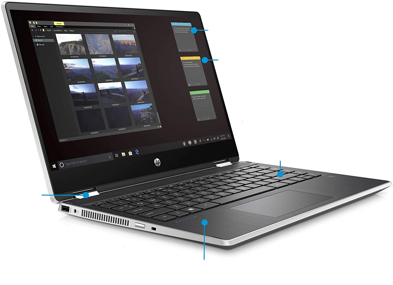 HP Pavilion x360 - 14t 14-dh2011nr X Home & Business Laptop 2-in-1 (Intel i5-1035G1 4-Core, 32GB RAM, 1TB m.2 SATA SSD, Intel UHD Graphics, 14.0" Touch Full HD (1920x1080), Win 10 Pro) (Renewed)