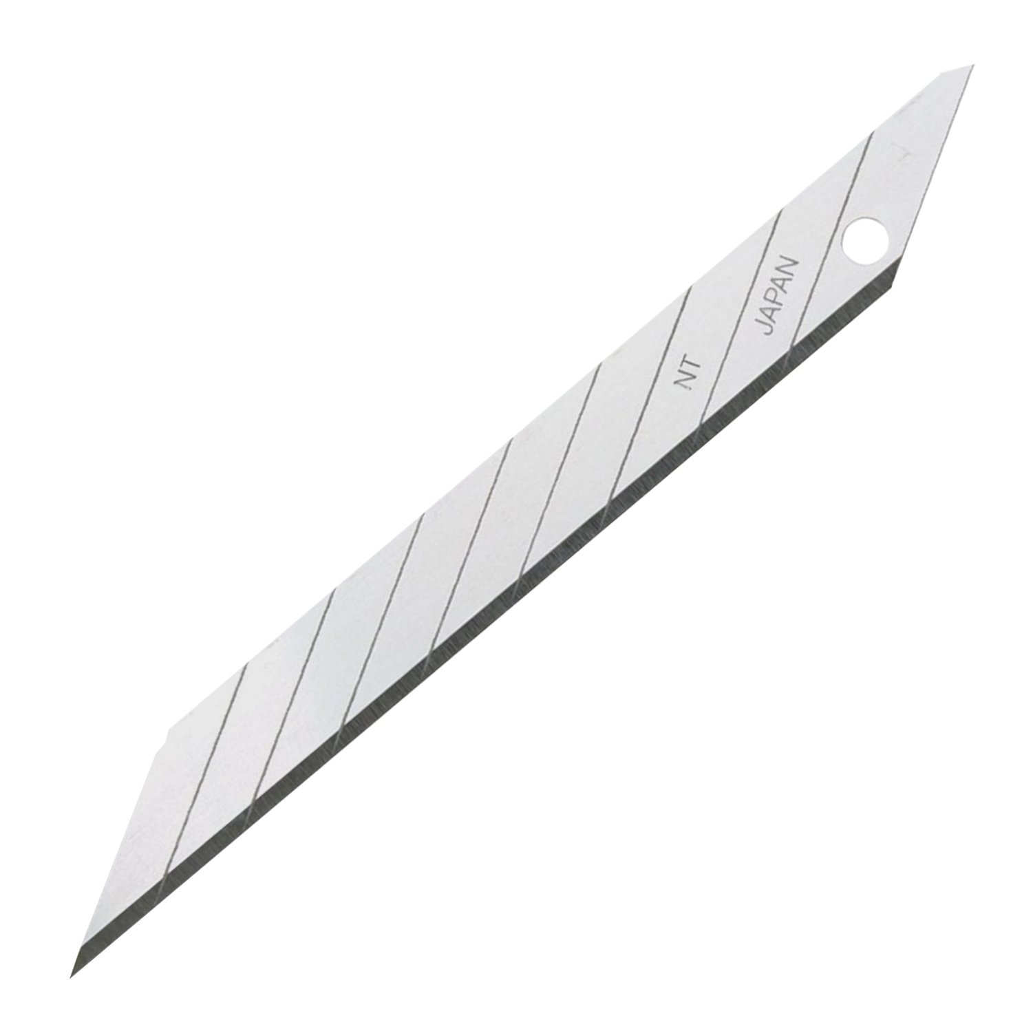 NT Cutter 9mm Snap-Off Precision Blades, 30 Degree Blades, 50-Blade/Pack, 1 Pack (BD-50P) - Silver Color