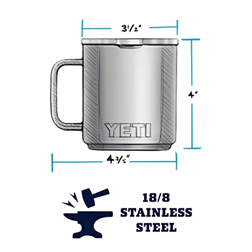 YETI Rambler 10 oz Stackable Mug, Vacuum Insulated, Stainless Steel with MagSlider Lid, Alpine Yellow