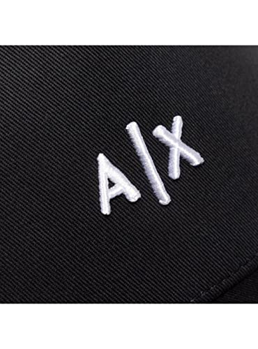 A|X ARMANI EXCHANGE Men's Hat Baseball Cap, Black/White, One Size