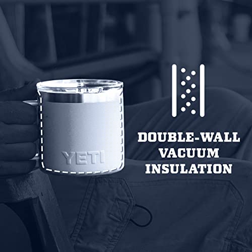 YETI Rambler 14 oz Mug, Vacuum Insulated, Stainless Steel with MagSlider Lid, Charcoal