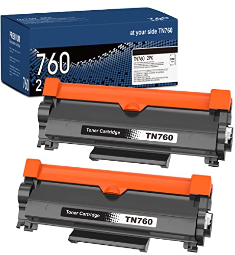 TN760 TN-760 TN730 TN-730 Toner for Brother Printer Compatible Replacement for Brother TN760 TN730 TN 760 730 TN-730 TN-730/TN-760 for HL-L2395DW MFC-L2710DW MFC-L2750DW DCP-L2550DW Printer Cartridge