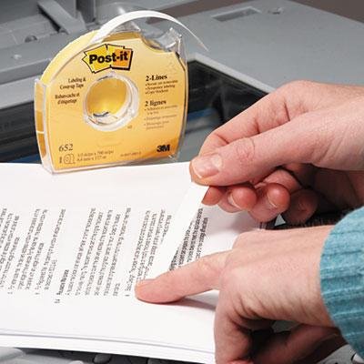 Removable Cover-Up Tape, Non-Refillable, 1/3" x 700" roll [Set of 2]