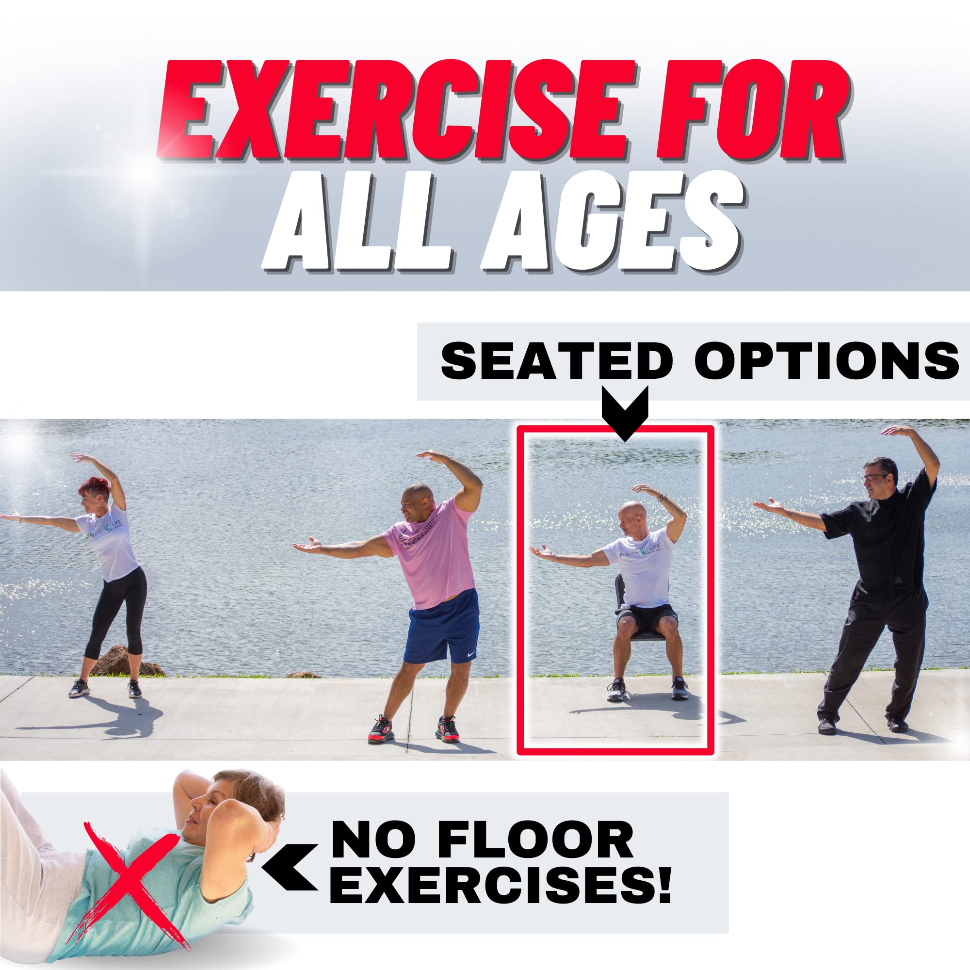 Tai chi DVD for beginners and seniors + Tai chi fit workouts. Qi gong, Balance, Strength, Stretching, Cardio, Breathing & more. Step by step instruction Tai chi exercises for seniors & beginner tai