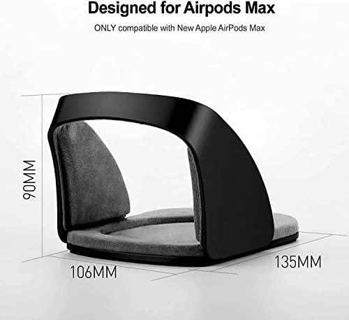 SUPERONE Headphone Stand Designed for AirPods Max, Headset Holder with Hibernating Base AirPods Max Stand Aluminum Alloy, Black