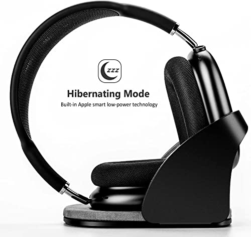 SUPERONE Headphone Stand Designed for AirPods Max, Headset Holder with Hibernating Base AirPods Max Stand Aluminum Alloy, Black