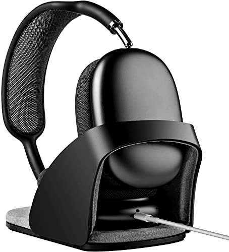 SUPERONE Headphone Stand Designed for AirPods Max, Headset Holder with Hibernating Base AirPods Max Stand Aluminum Alloy, Black