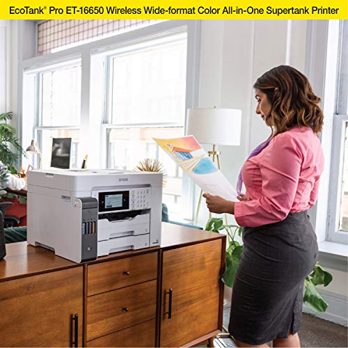 Epson EcoTank Pro ET-16650 Wireless Wide-Format Color All-in-One Supertank Printer with Scanner, Copier, Fax and Ethernet