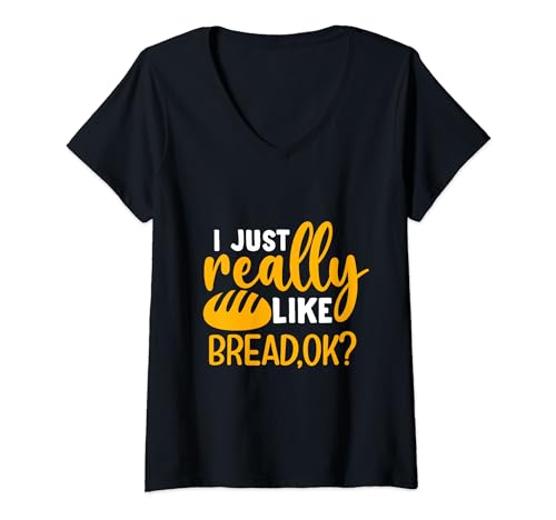 Womens Cookie Baking Bakery Cooking Baker Oven bake Bread V-Neck T-Shirt