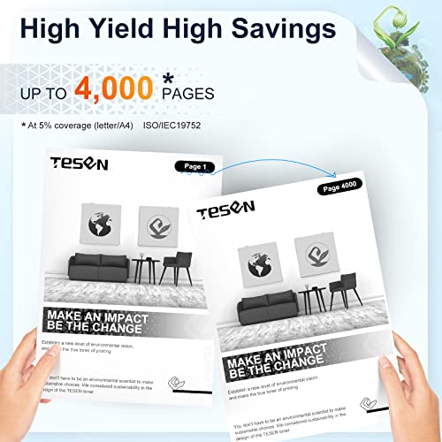TESEN Compatible Toner Cartridge Replacement for Brother TN336 TN315 TN310 TN331 Set for Brother HL-L8350CDW HL-4150CDN HL-L8350CDWT MFC-L8850CDW MFC-9970CDW Printer (Black 1 Pack)