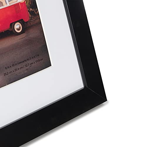 Scholartree Black 11x14 Picture Frames Set of 5, Display 11x14 without Mat or 8x10 with Mat,Wall Gallery Photo Frames