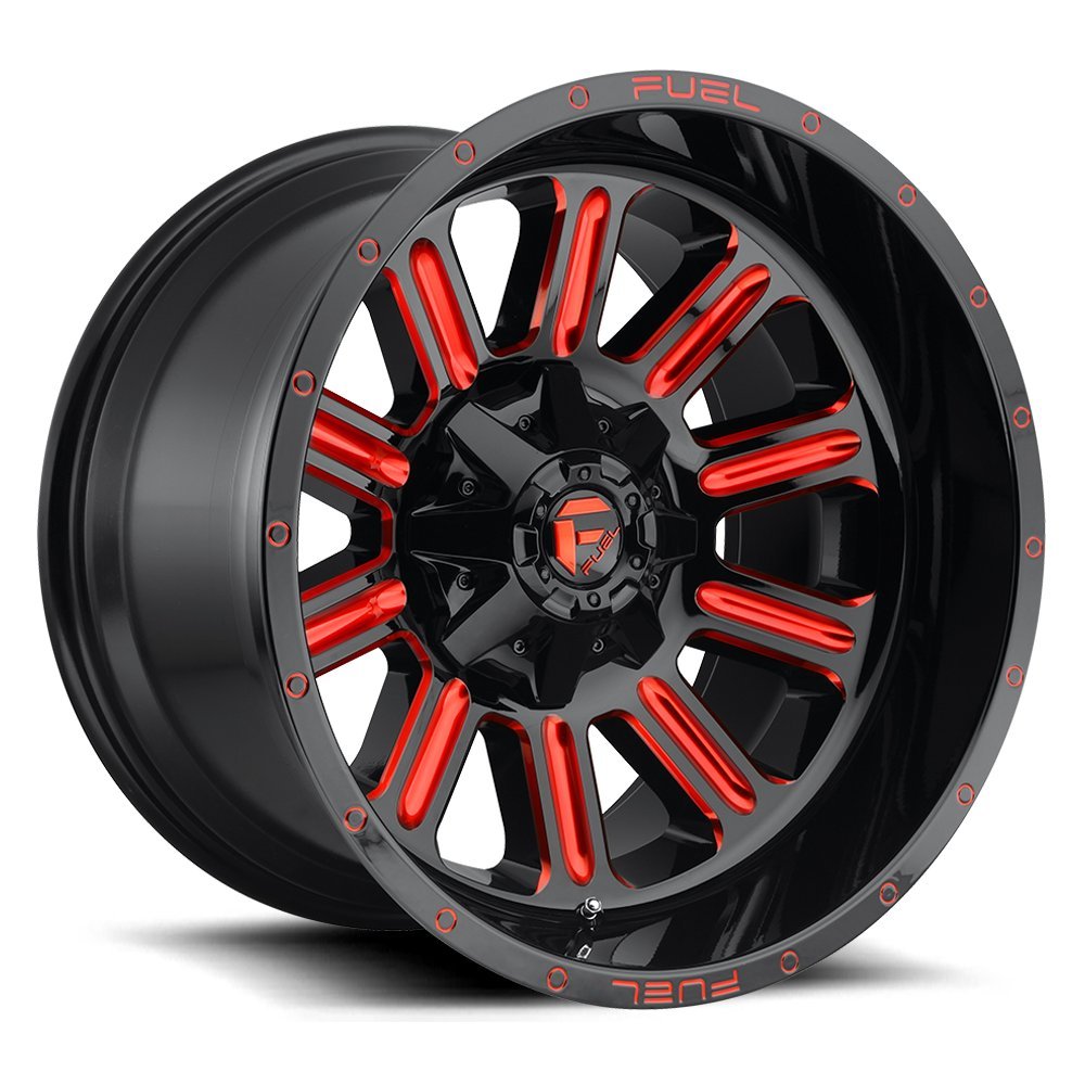 FUEL Hardline NLQ-Gloss MIL RED Wheel with Painted (20 x 9.5 inches /8 x 165 mm, -18 mm Offset)
