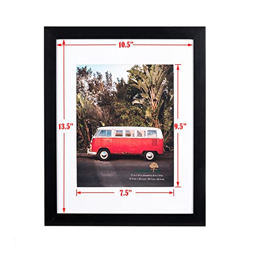 Scholartree Black 11x14 Picture Frames Set of 5, Display 11x14 without Mat or 8x10 with Mat,Wall Gallery Photo Frames