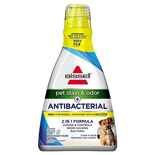 Bissell Pet Stain & Odor Plus Antibacterial 2 in 1 Carpet Formula, 1567, 40 Fl Oz