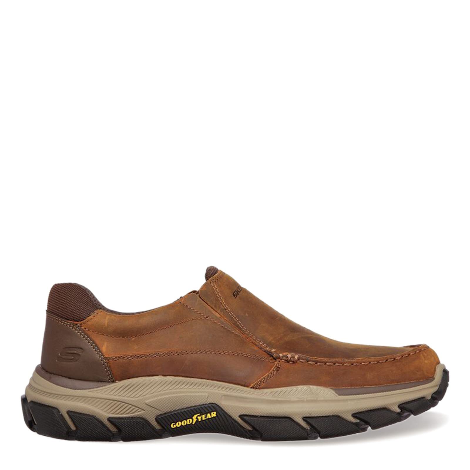 Skechers Men's, Relaxed Fit: Respected - Catel Slip-On - Wide Width Dark Brown 14 W