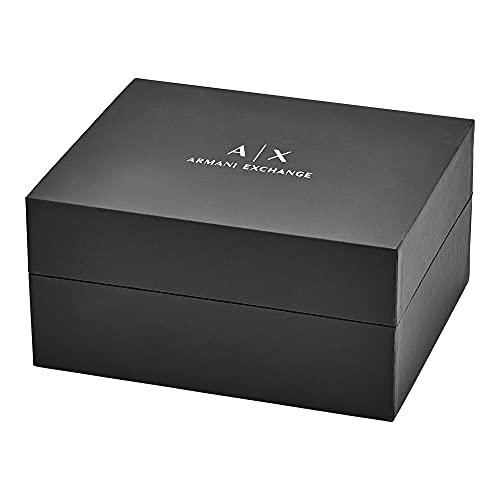 A|X ARMANI EXCHANGE Women's Quartz Watch with Silicone Strap, White, 20 (Model: AX7126)