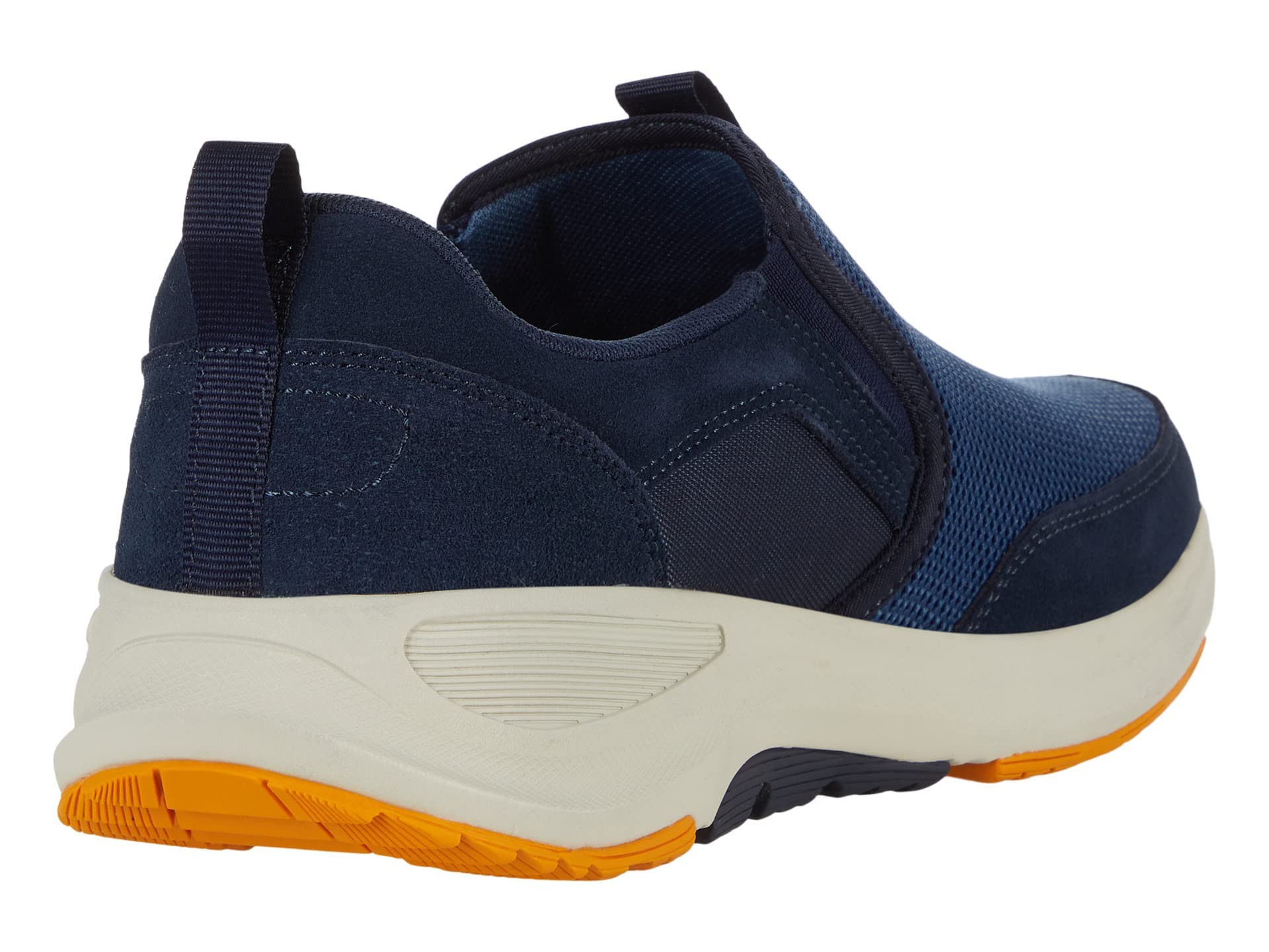Skechers mens Go Walk Outdoor - Athletic Slip-on Trail Hiking Shoes With Air Cooled Memory Foam Sneaker, Navy/Yellow, 1 11 US