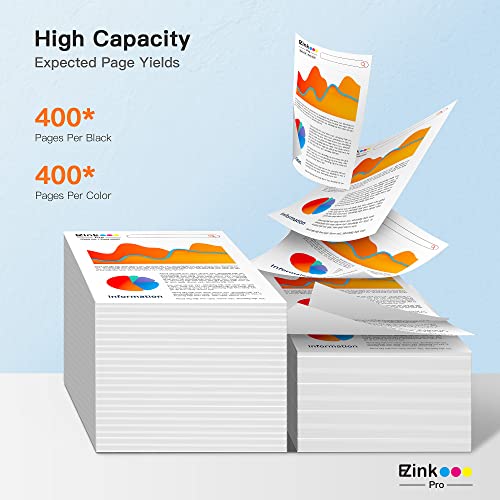 E-Z Ink Pro LC3013 LC3011 Compatible Ink Cartridge Replacement for Brother LC3013 LC3011 LC-3013 Compatible with MFC-J491DW MFC-J497DW MFC-J895DW MFC-J690DW (2 Black, 1 Cyan, 1 Magenta, 1 Yellow)