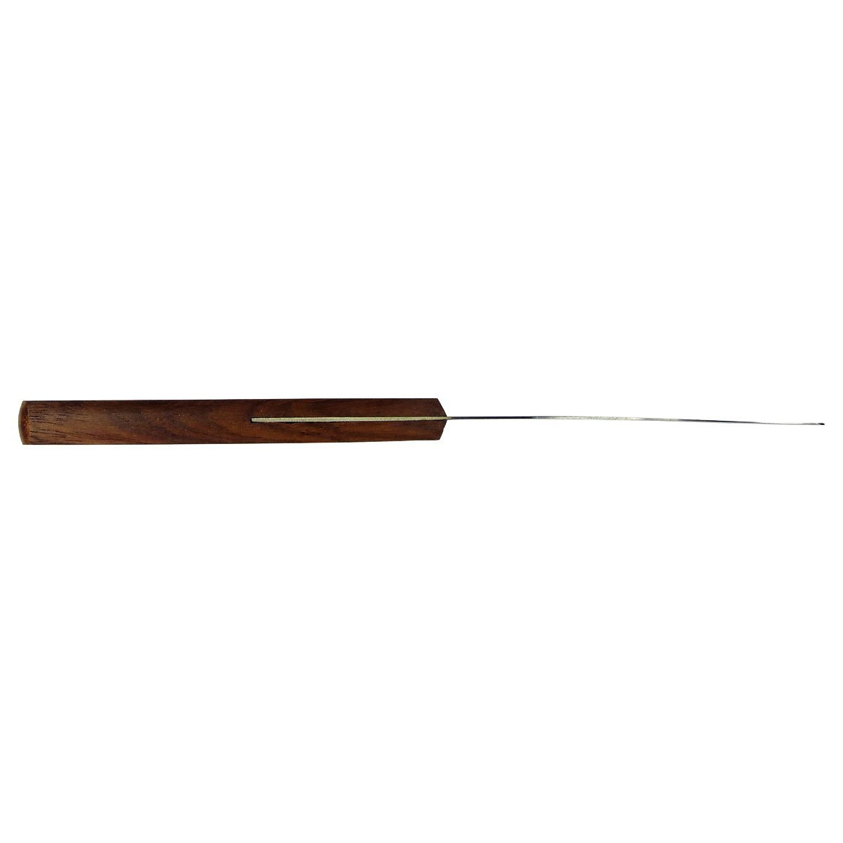 HTS 316V8 8.5" Tapered Wood Handle Stainless Steel Palette Knife - overall length 8.5"
