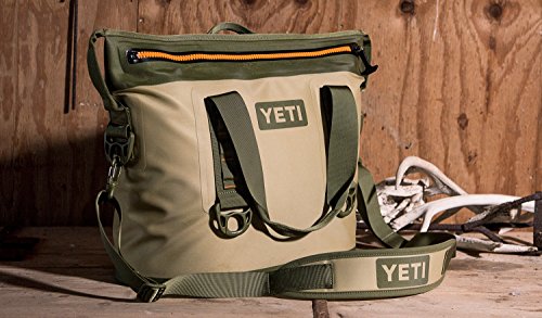 YETI Hopper Two 20 Portable Cooler, Field Tan / Blaze Orange