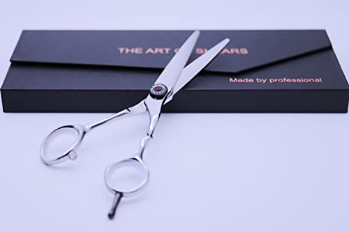 AOLANDUO 6" Hair Cutting Scissor - High End AICHI Steel Handmade Barber Scissors-Razor Edge/Offset Design/Pro Ergonomic for Salon Stylists Beauticians and Barbers… B09B3DT5SD