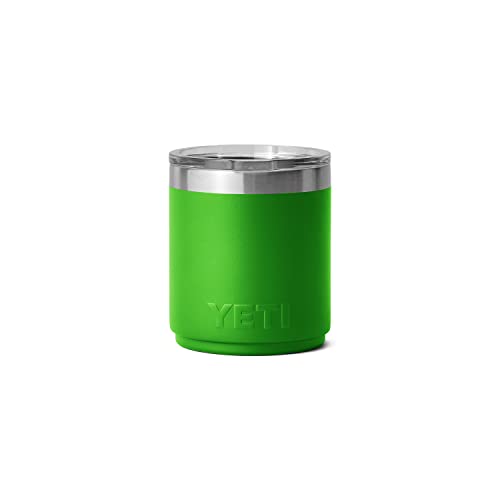 YETI Rambler 10 oz Stackable Lowball 2.0, Vacuum Insulated, Stainless Steel with MagSlider Lid, Canopy Green
