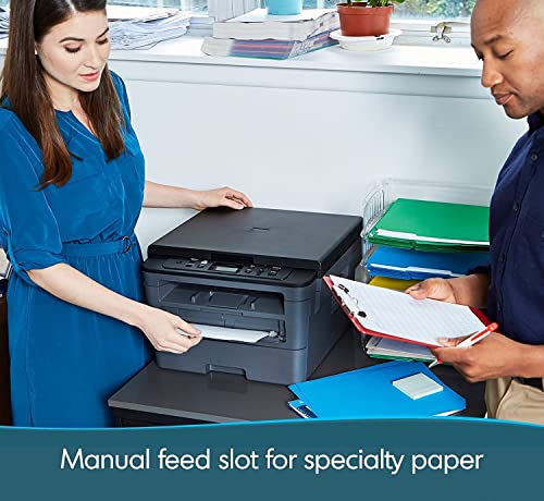 Brother HL-L23 Series Monochrome All-in-one Laser Printer for Home and Office, Print, Copy, and Scan, 2400 X 600dpi, Wireless, 32ppm, Auto 2-Sided Printing, Bundle with MTC Printer Cable