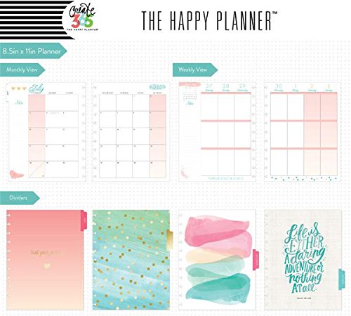 Me and My Big Ideas PLNE-03 Create 365 The Happy Planner Big, Stay Golden, Jul 2016 - Dec 2017