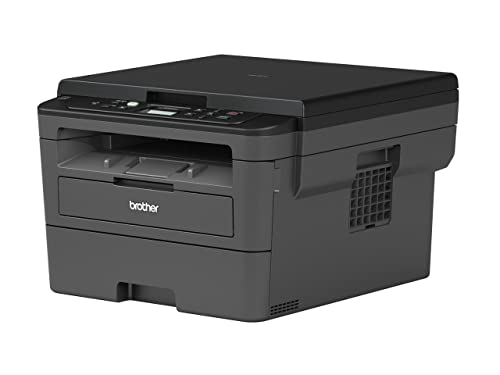 Brother HL-L23 Series Monochrome All-in-one Laser Printer for Home and Office, Print, Copy, and Scan, 2400 X 600dpi, Wireless, 32ppm, Auto 2-Sided Printing, Bundle with MTC Printer Cable