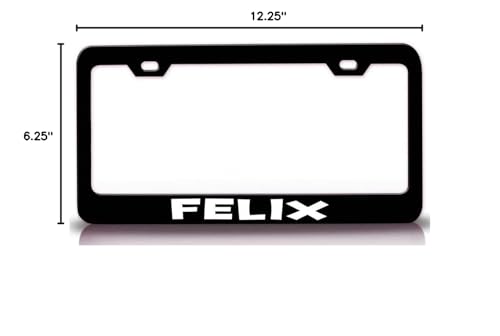 Custom Brother - Felix Male Name Metal Car SUV Truck License Plate Frame Bl l36