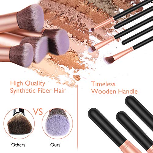 Makeup Travel Case, Makeup Case with DIY Adjustable Divider Cosmetic Train Bag 10.3" Organizer Contain 14pcs Premium Makeup Brushes 3 pcs Makeup Sponge Clear Makeup Bag Women GIft Set