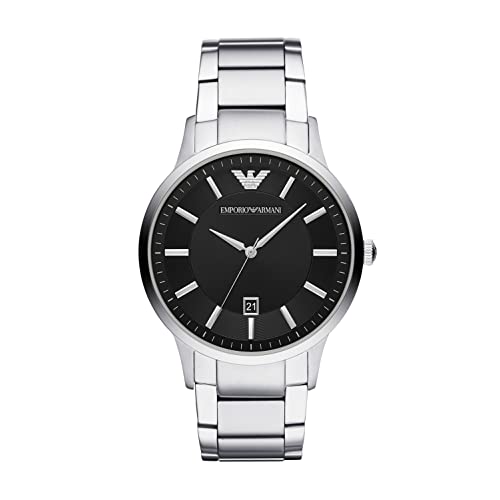 Emporio Armani Men's Three-Hand Date Stainless Steel Watch (Model: AR11181)