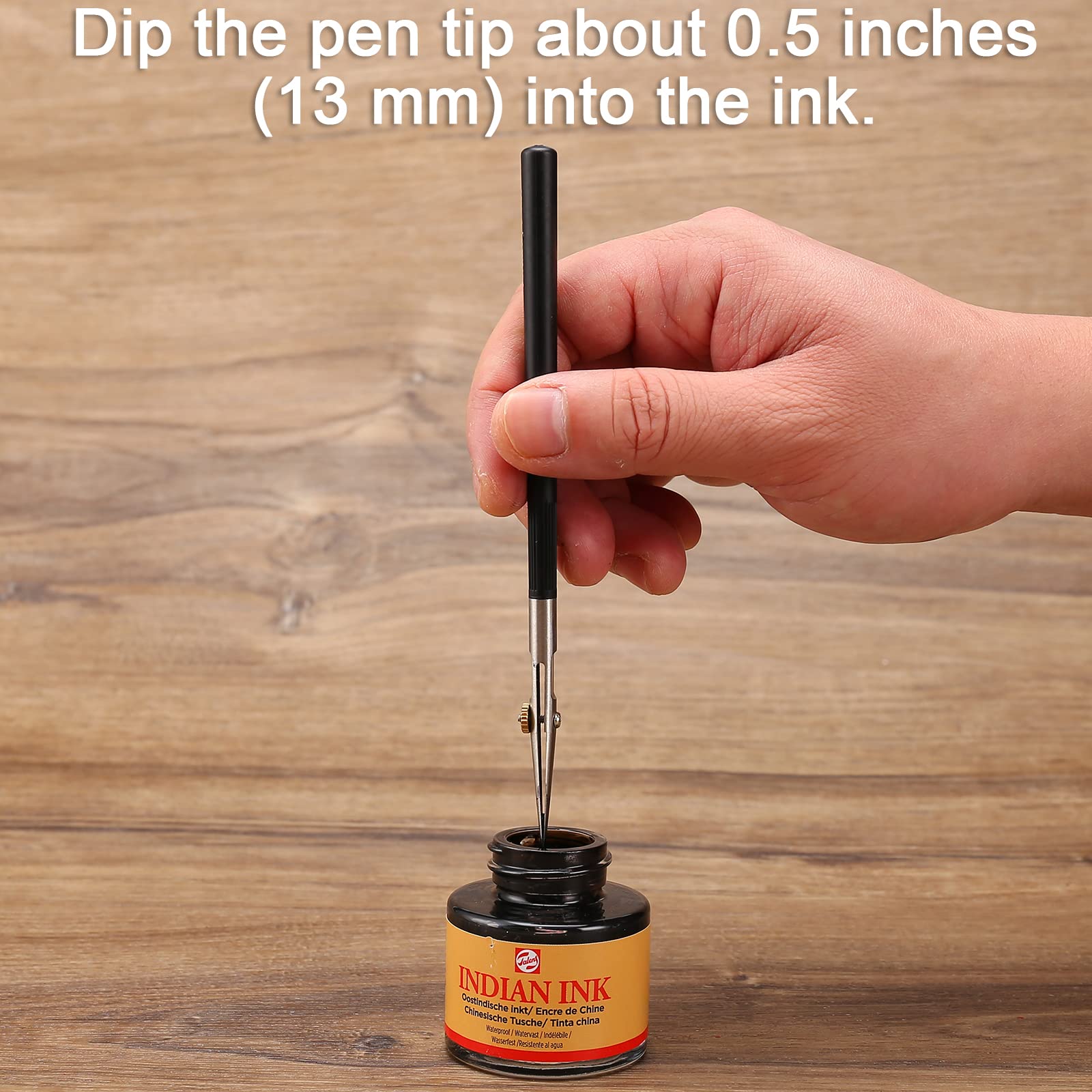 LOONENG Ruling Pen for Masking Fluid, Designed for Cartography, Calligraphy, Fine Line Drawing and Technical Drawings, Suitable for Use with Masking Fluid, Drawing Ink, Indian Ink and Gouache