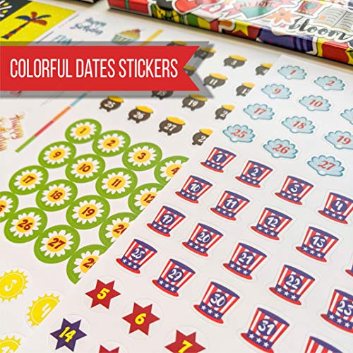 [Expanded] Aesthetic Planner Stickers - Seasonal, Productivity & Decorative Stickers for Women - 23 Sheets / 1397 pcs - Ideal for Journals, Calendars, Planners