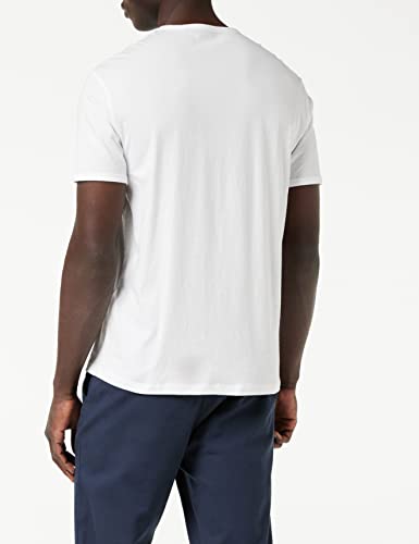 A|X ARMANI EXCHANGE Men's Tonal Classic Circle Logo Short Sleeve Tee Shirt, White, X-Large