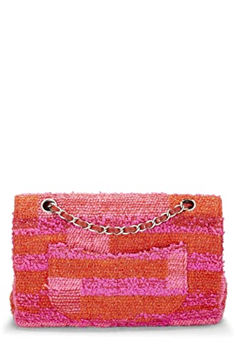 Chanel, Pre-Loved Multicolor Tweed Half Flap Medium, Multi