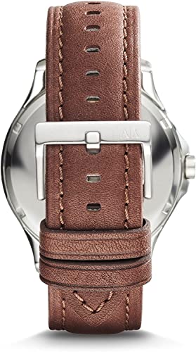 AX ARMANI EXCHANGE Men's Brown Leather Strap Watch (Model: AX2133)