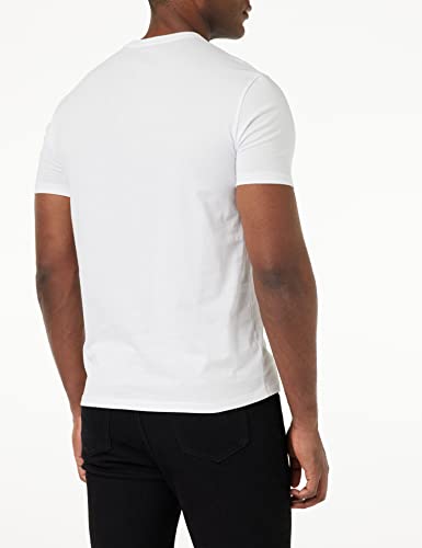 A|X ARMANI EXCHANGE Men's Jersey Graphic Short Sleeve T-Shirt, White, Medium