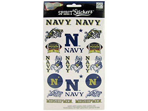 me & my BIG ideas Officially Licensed NCAA Spirit Stickers, Navy
