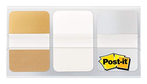 Post-it Flags, 36 Count, 1 in Wide, Assorted Metallic Designs (686-METAL)
