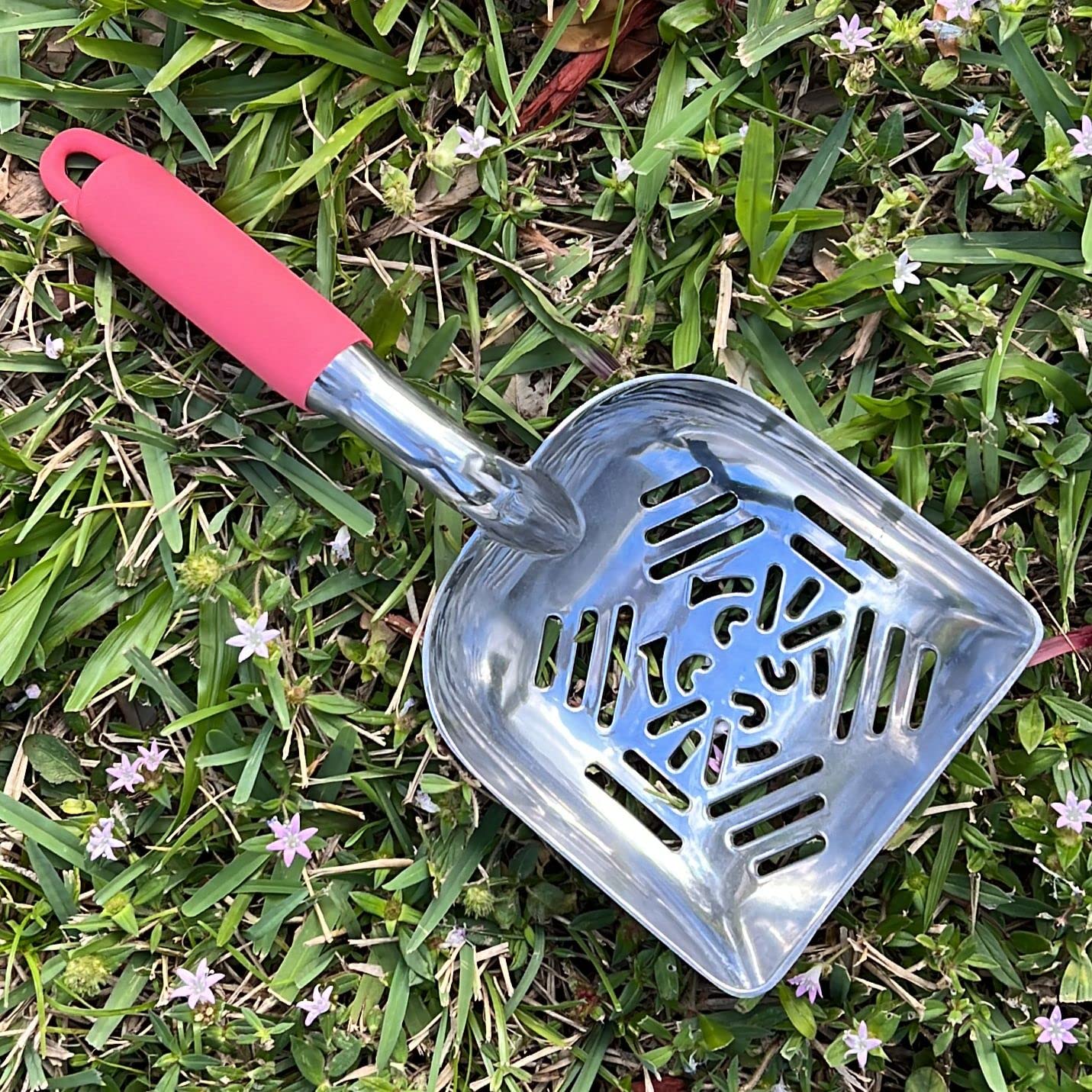 Felix & Fido Mighty Scoop Cat Litter Scoop – All Metal Scoops for Kitty Litter Boxes – Sifter, Deep Shovel, Solid Core – Corrosion Resistant Litter Box Cleaner 13 x 5.6 x 1.6 in.