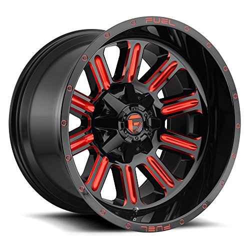 FUEL Hardline NLQ-Gloss MIL RED Wheel with Painted (22 x 10. inches /5 x 139 mm, -44 mm Offset)